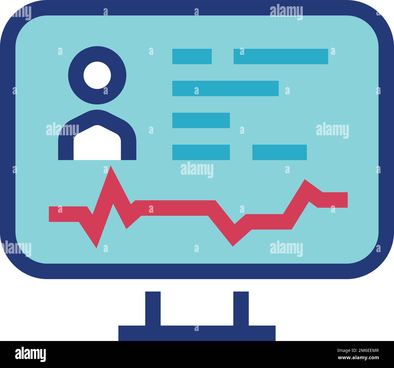 Patient record display. Health monitoring. Medical record Stock Vector ...