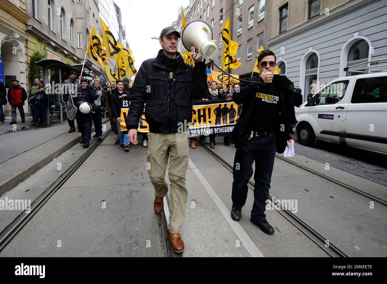 Vienna, Austria. 17th May 2014. Demonstration of the Austrian ...
