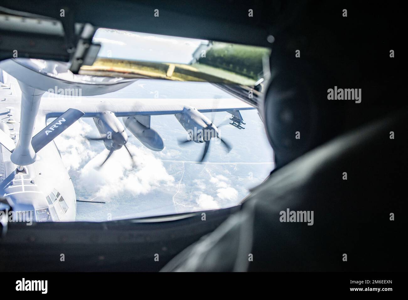 U.S. Air Force Tech. Sgt. Anthony Welch, a boom operator from the 153d ...