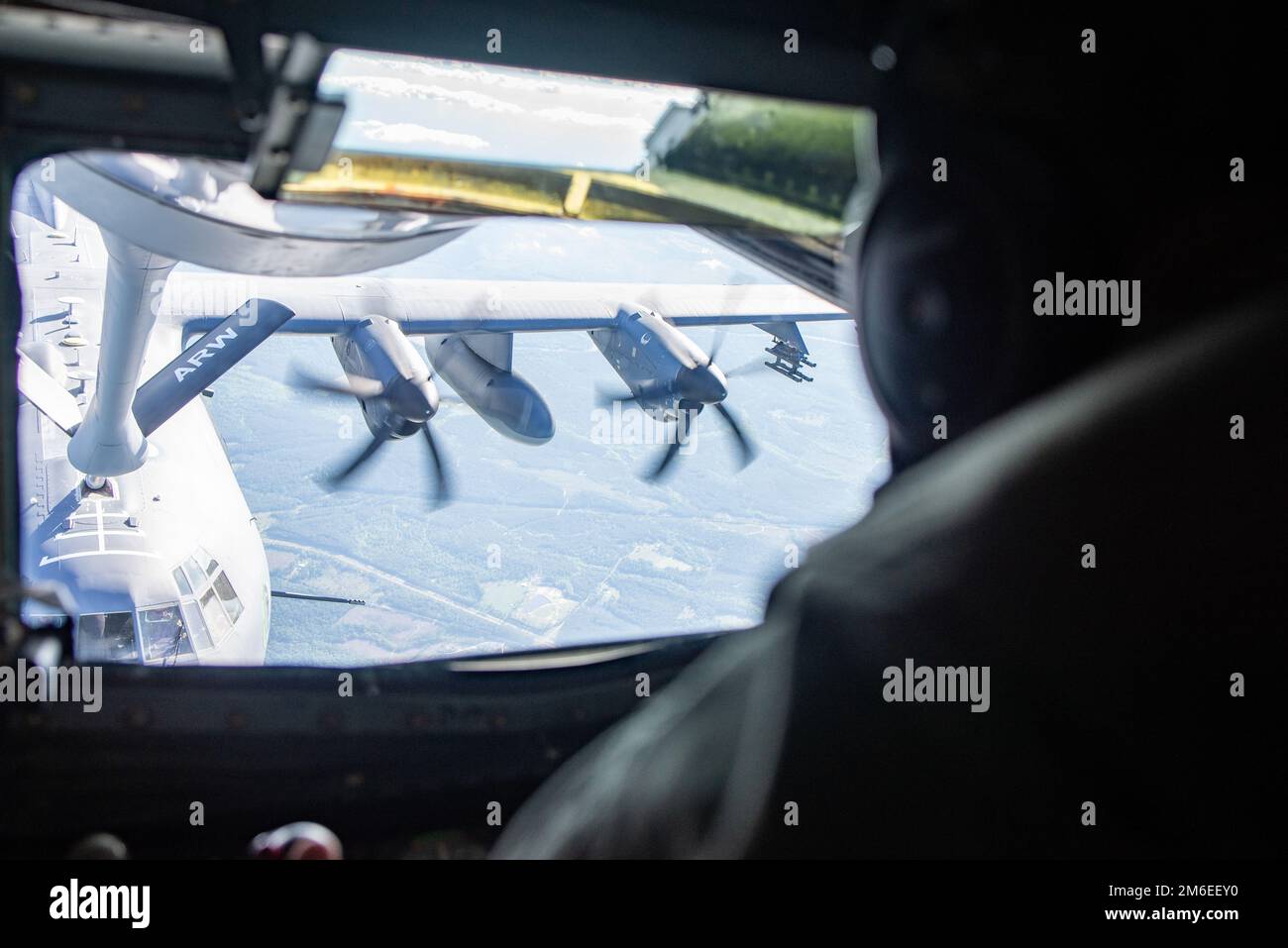 U.S. Air Force Tech. Sgt. Anthony Welch, a boom operator from the 153d ...