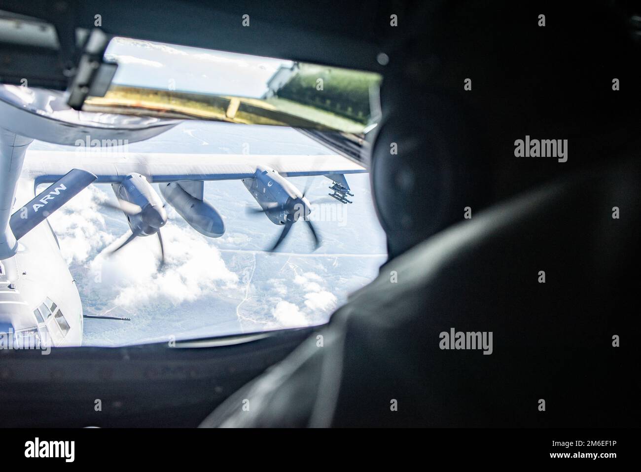 U.S. Air Force Tech. Sgt. Anthony Welch, a boom operator from 153d Air ...
