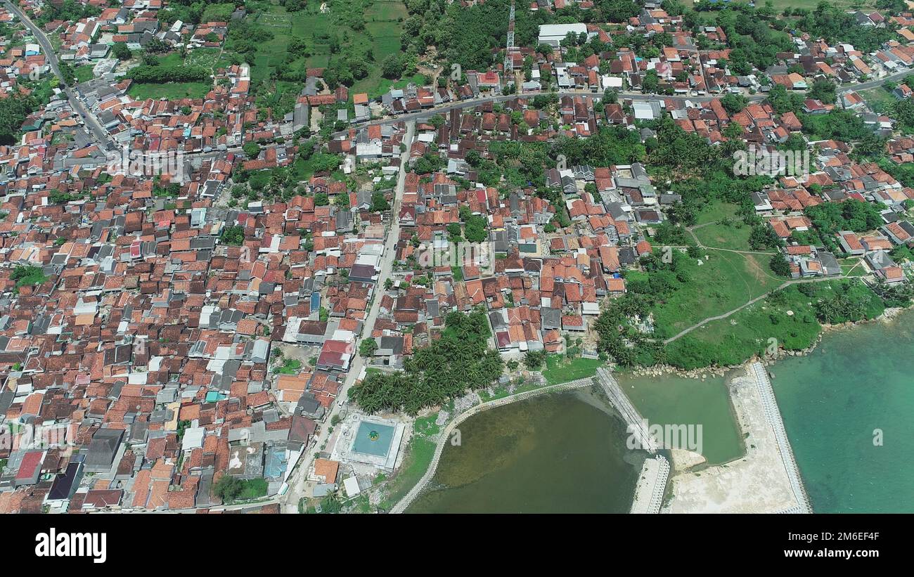 High Angle View of Pasongsongan, Sumenep Indonesia Stock Photo - Alamy