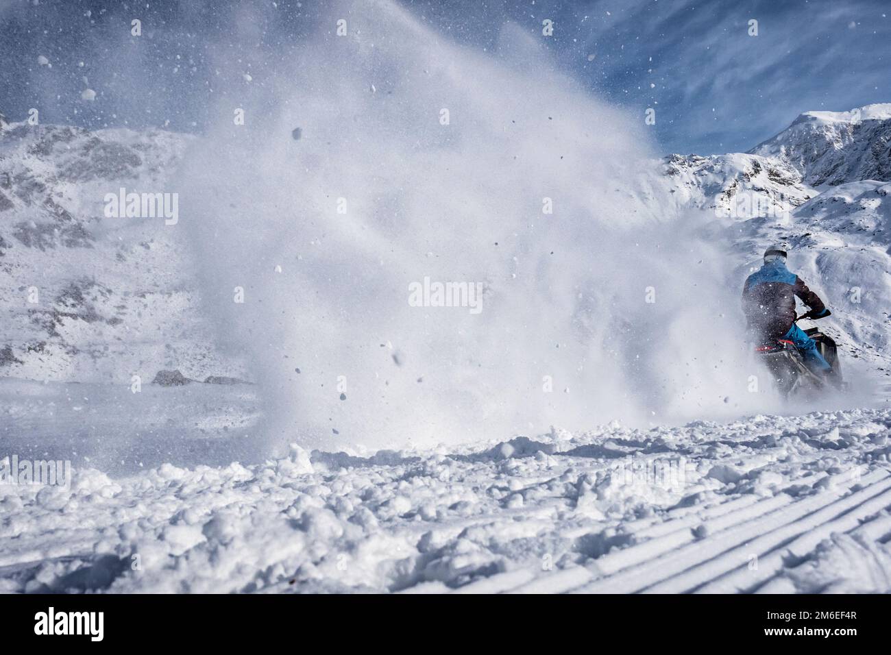 Snowmobiling alps hi-res stock photography and images - Alamy