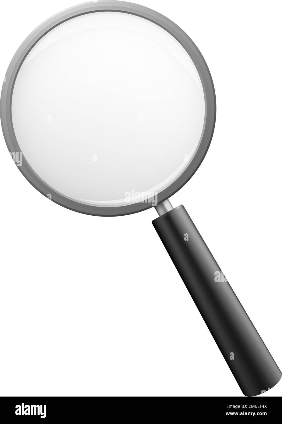 Magnifying glass icon. Realistic optic tool. Search symbol Stock Vector ...