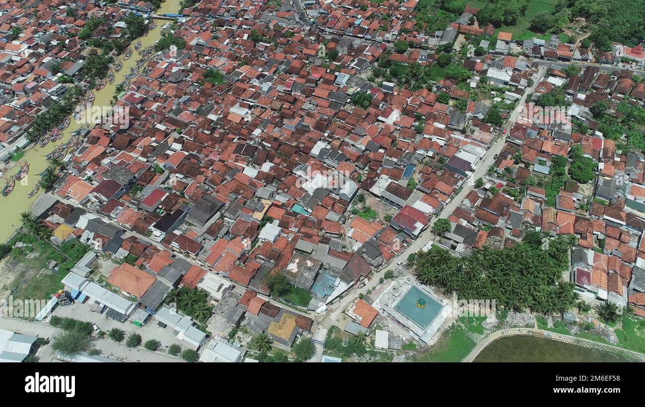 High Angle View of Pasongsongan, Sumenep Indonesia Stock Photo - Alamy