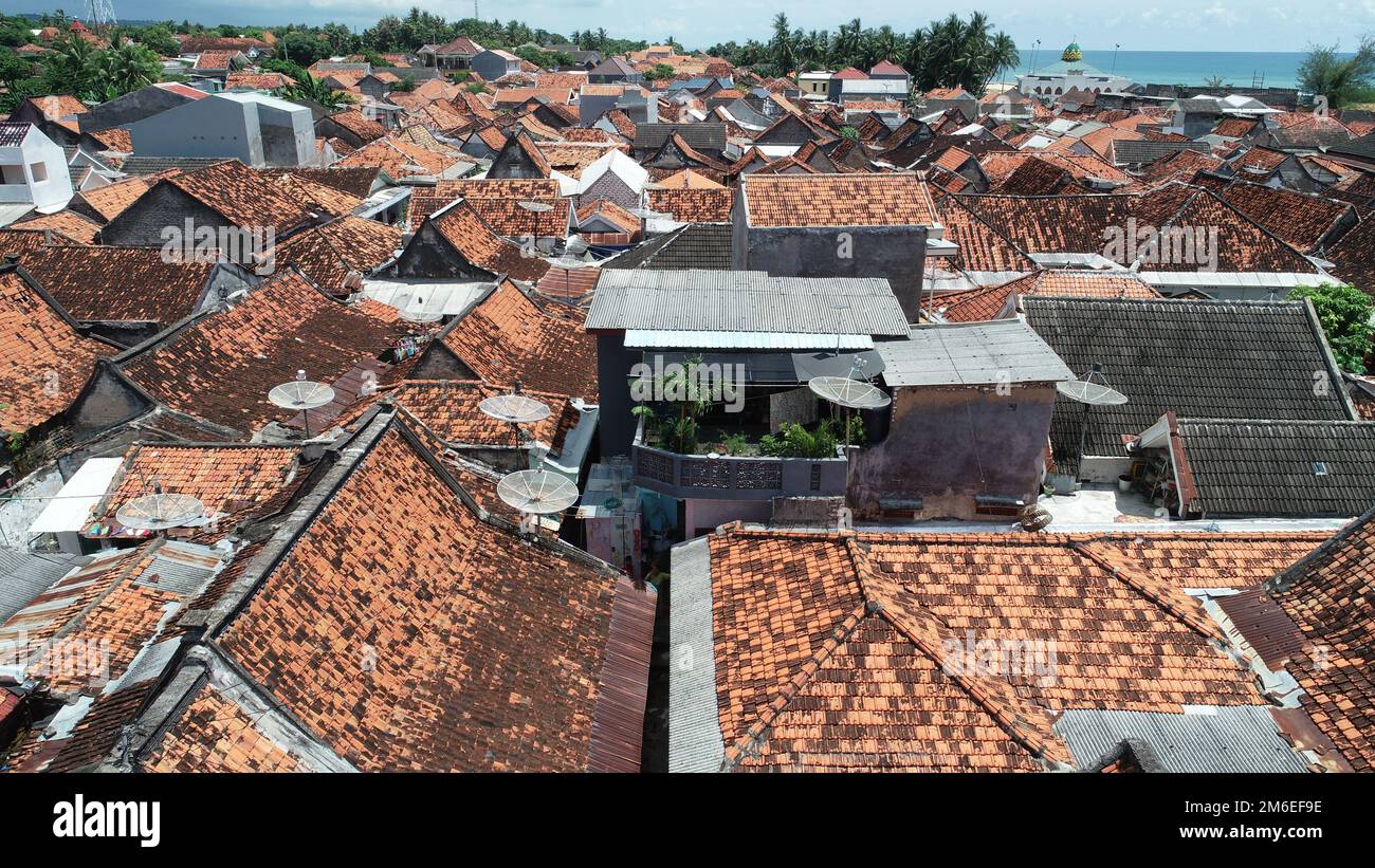 Rooftops of Pasongsongan, Sumenep Indonesia Stock Photo - Alamy