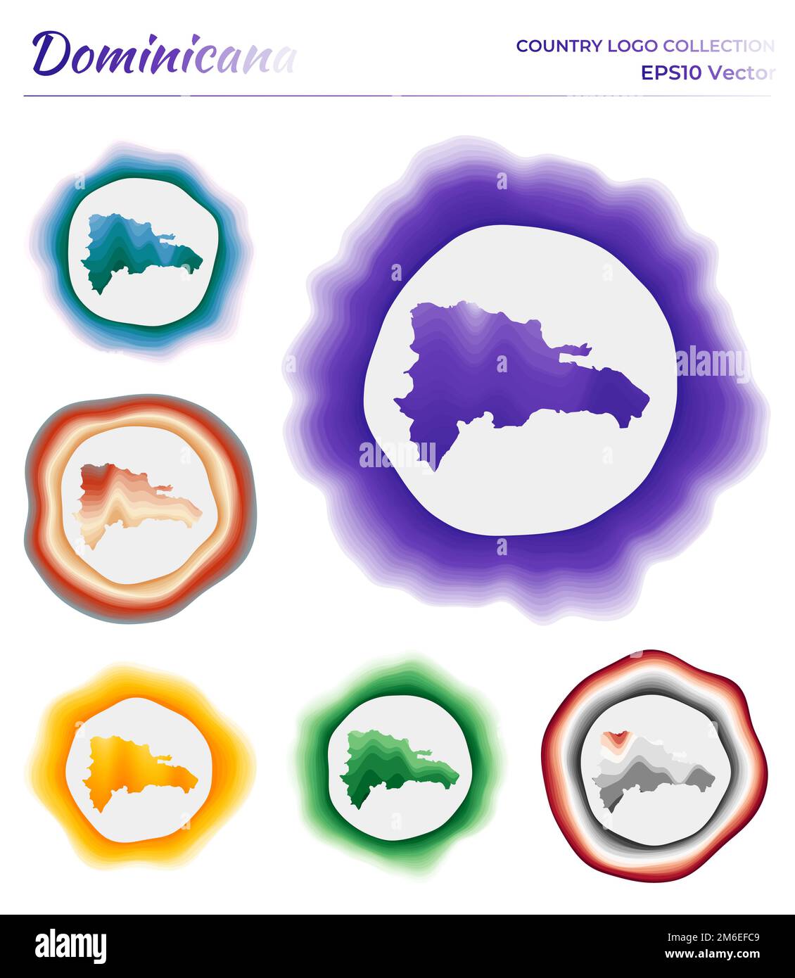 Dominicana map Cut Out Stock Images & Pictures - Alamy