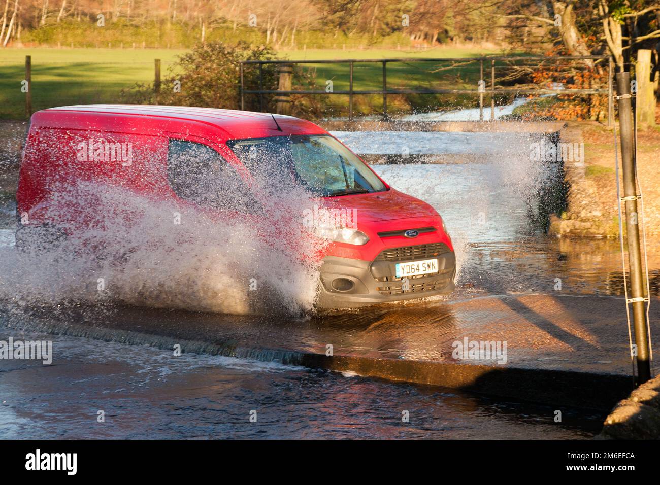 ford Dockens Water Ibsley New Forest Hampshire England UK Stock Photo ...
