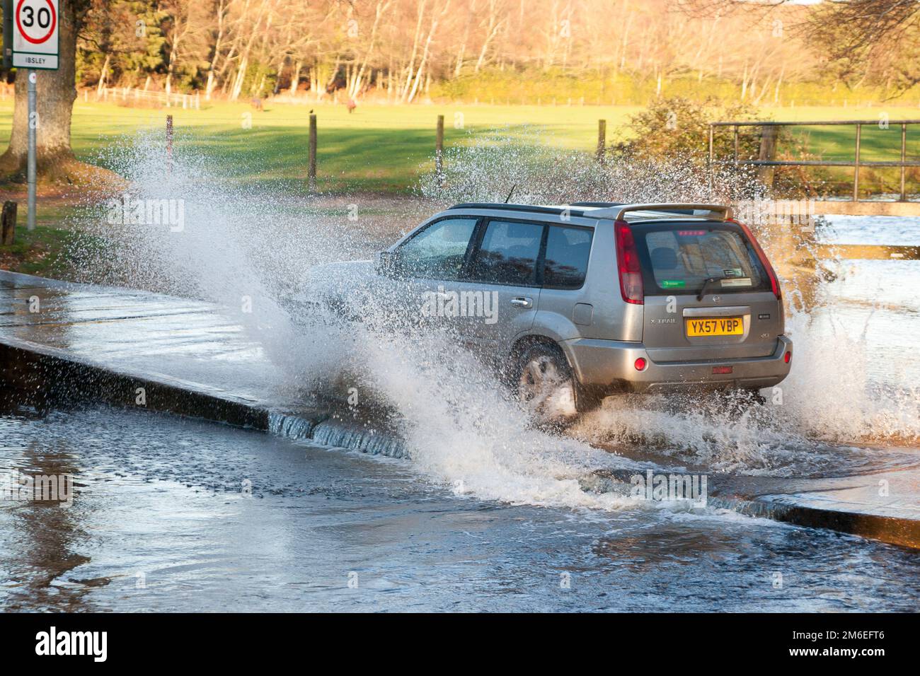 ford Dockens Water Ibsley New Forest Hampshire England UK Stock Photo ...