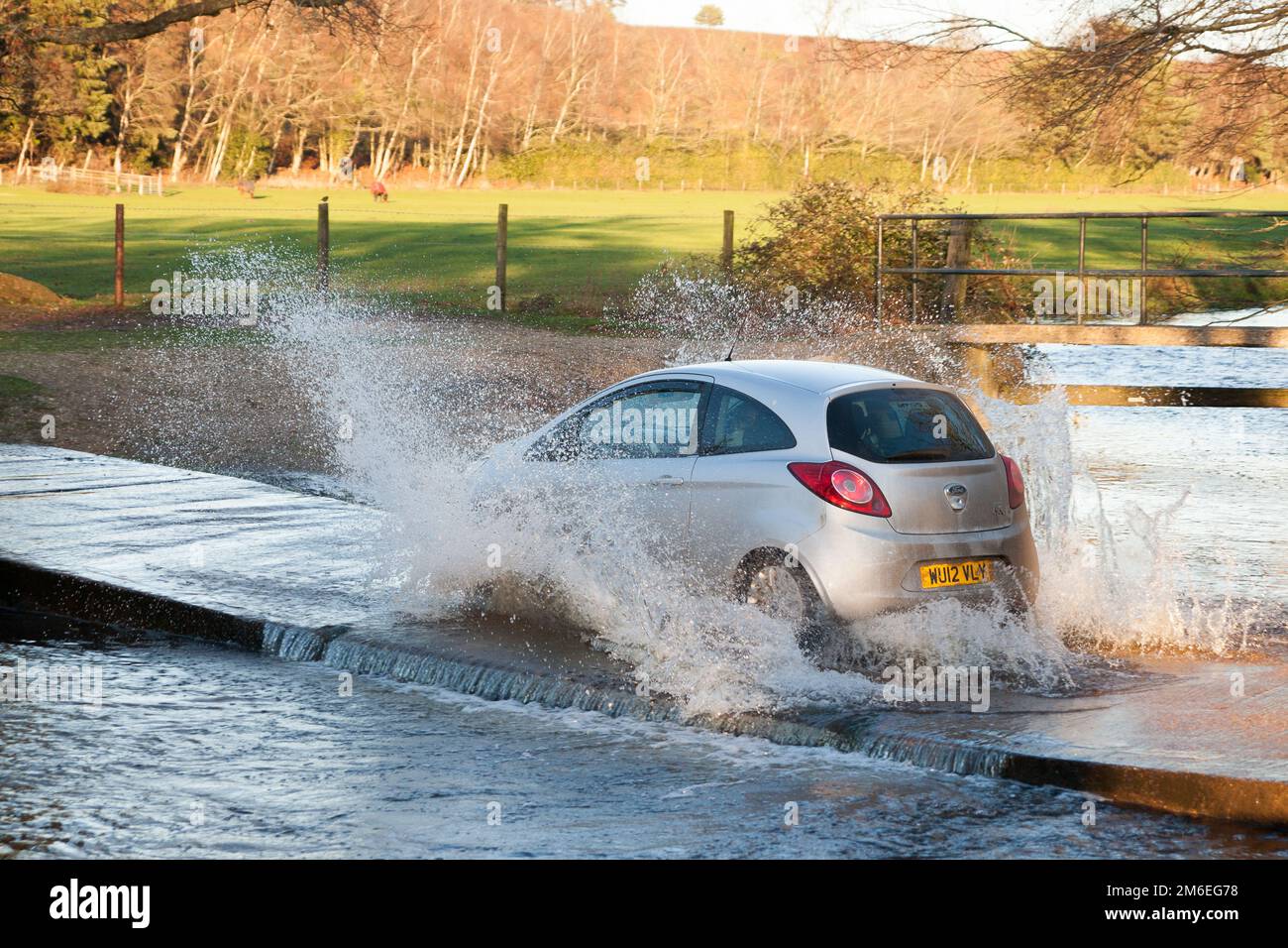 ford Dockens Water Ibsley New Forest Hampshire England UK Stock Photo ...