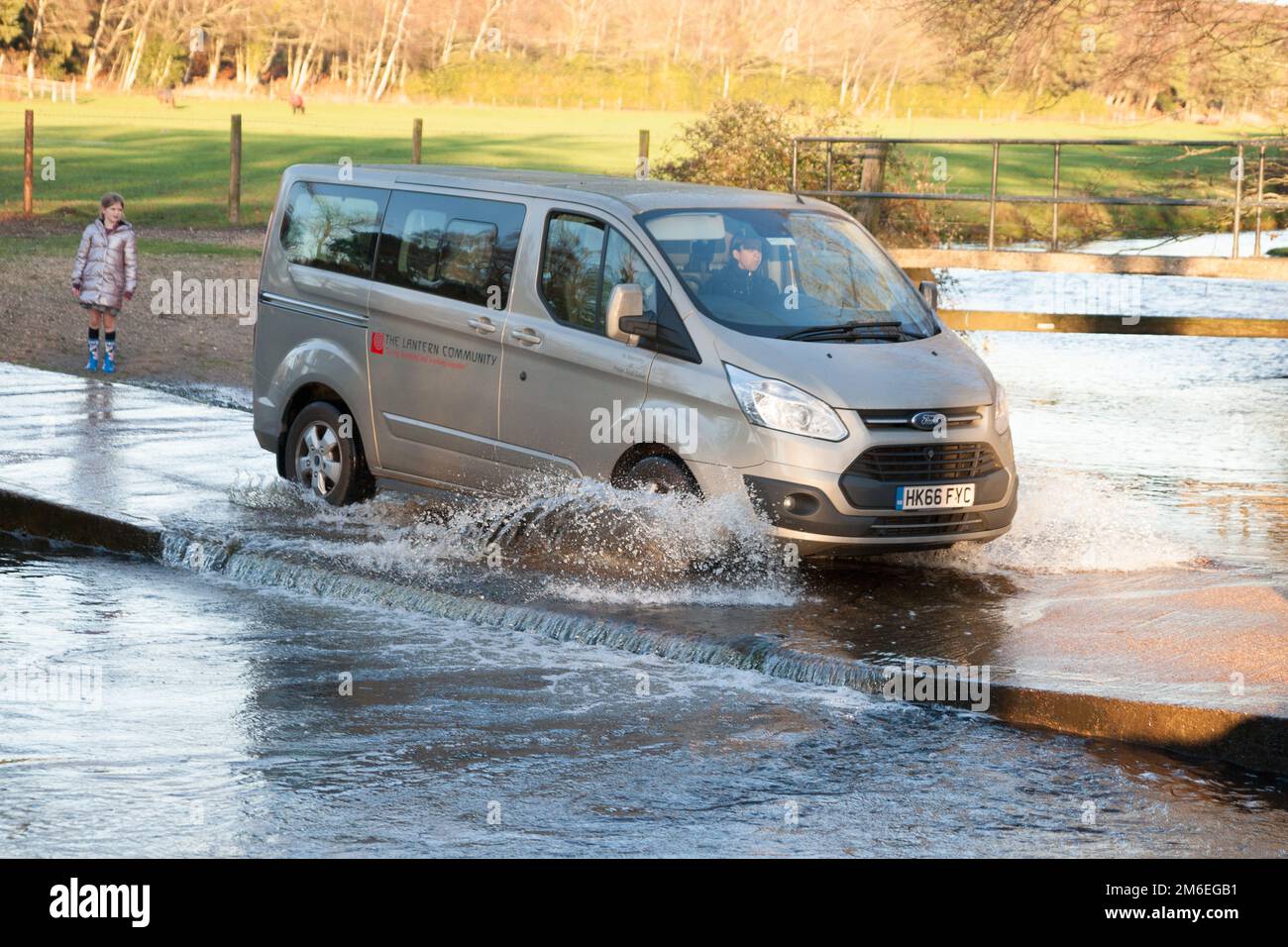 ford Dockens Water Ibsley New Forest Hampshire England UK Stock Photo ...