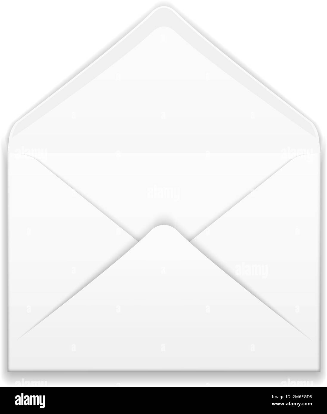 White open envelope. Mail symbol. Letter icon Stock Vector Image & Art ...