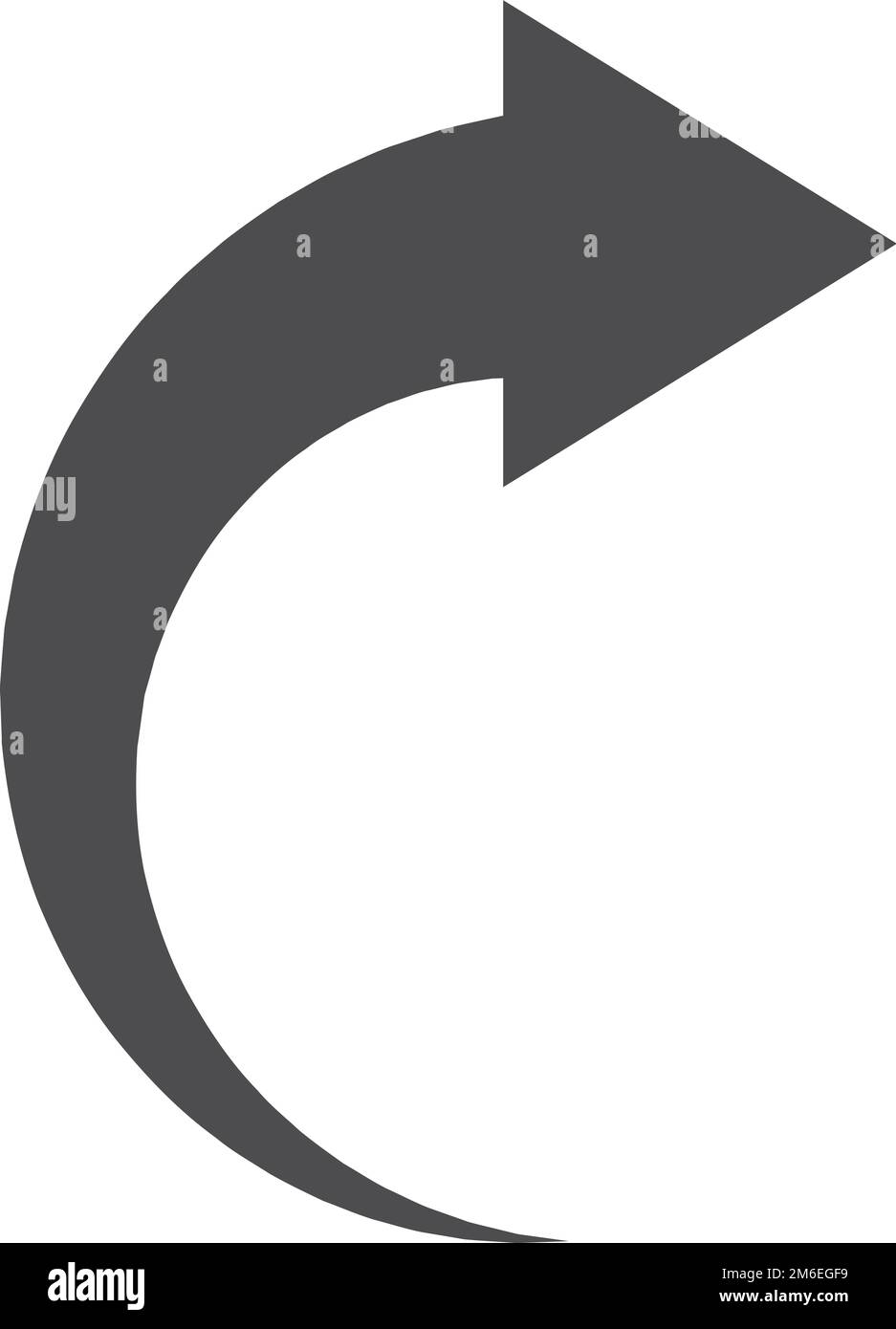 Redo arrow symbol. Curved black next icon Stock Vector Image & Art - Alamy