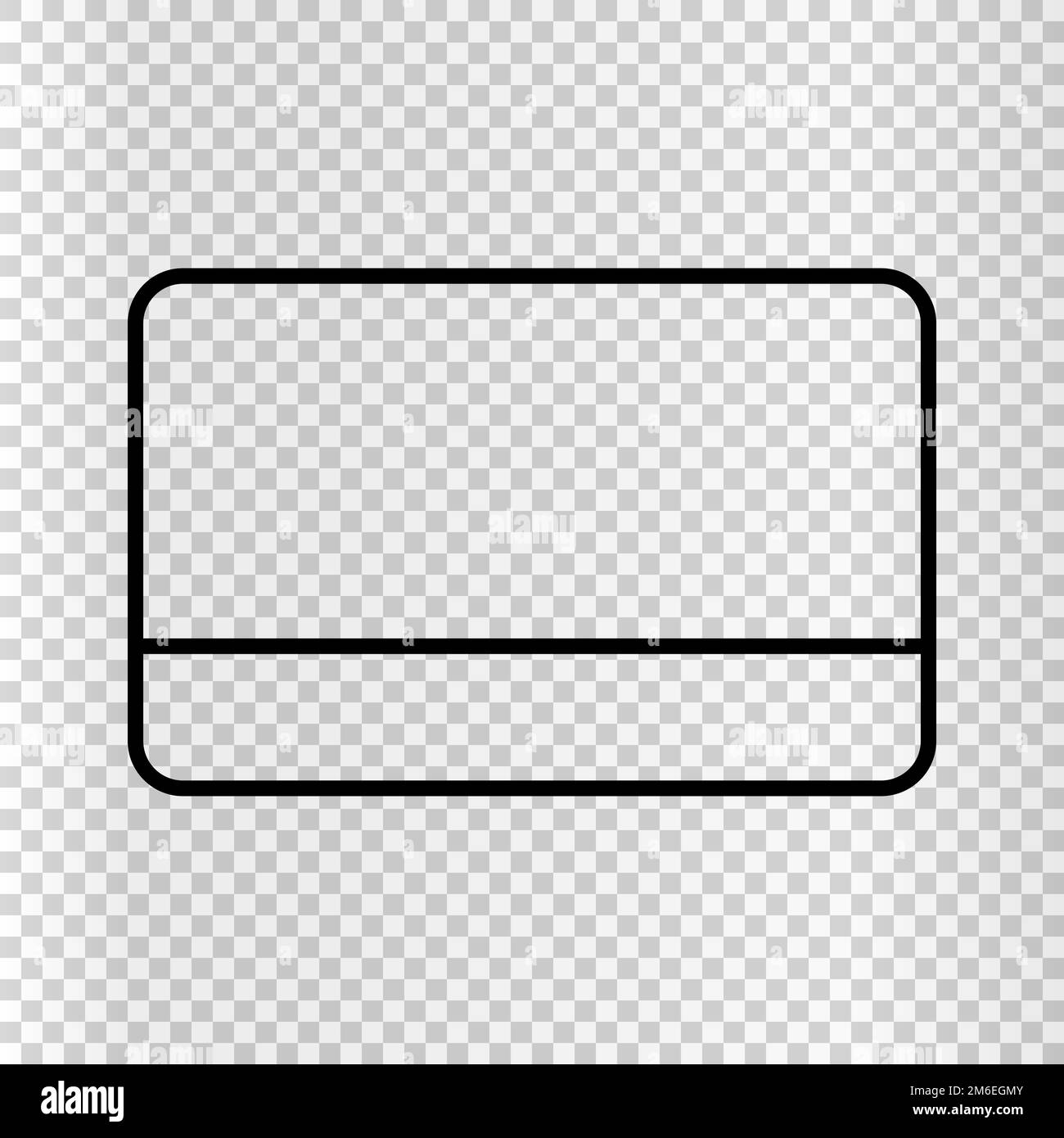 Card icon isolated on transparent background. Credit card and ...