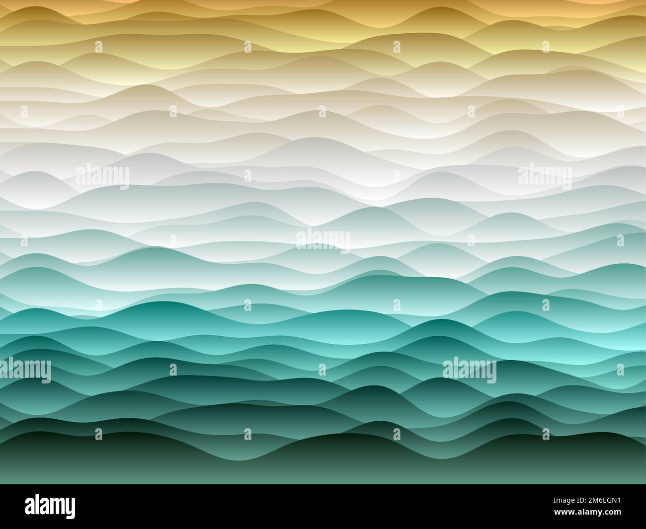 Abstract curves background. Smooth curves with gradients in brown, blue ...