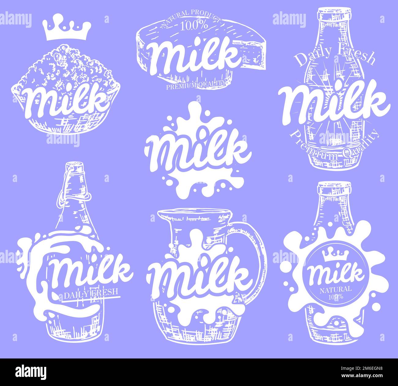 Vintage Milk Logo