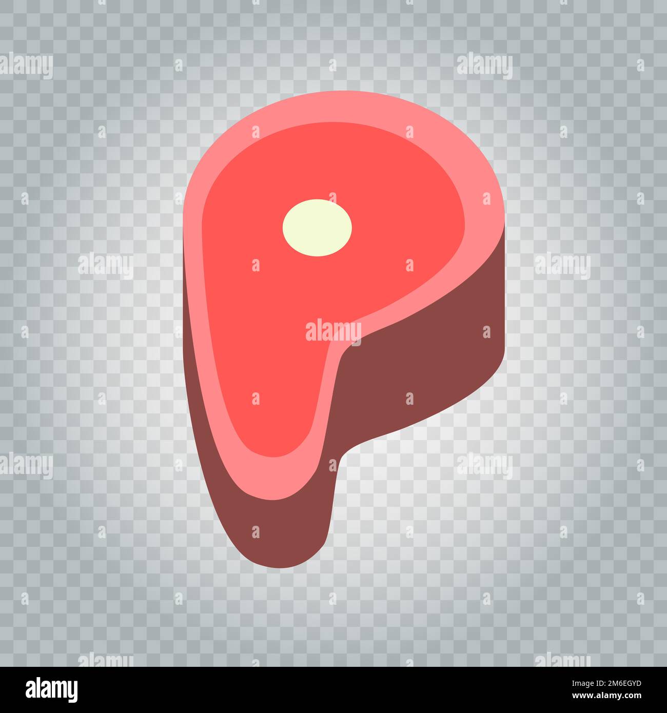 Meat icon isolated on transparent background. Raw meat. Meal. Editable ...