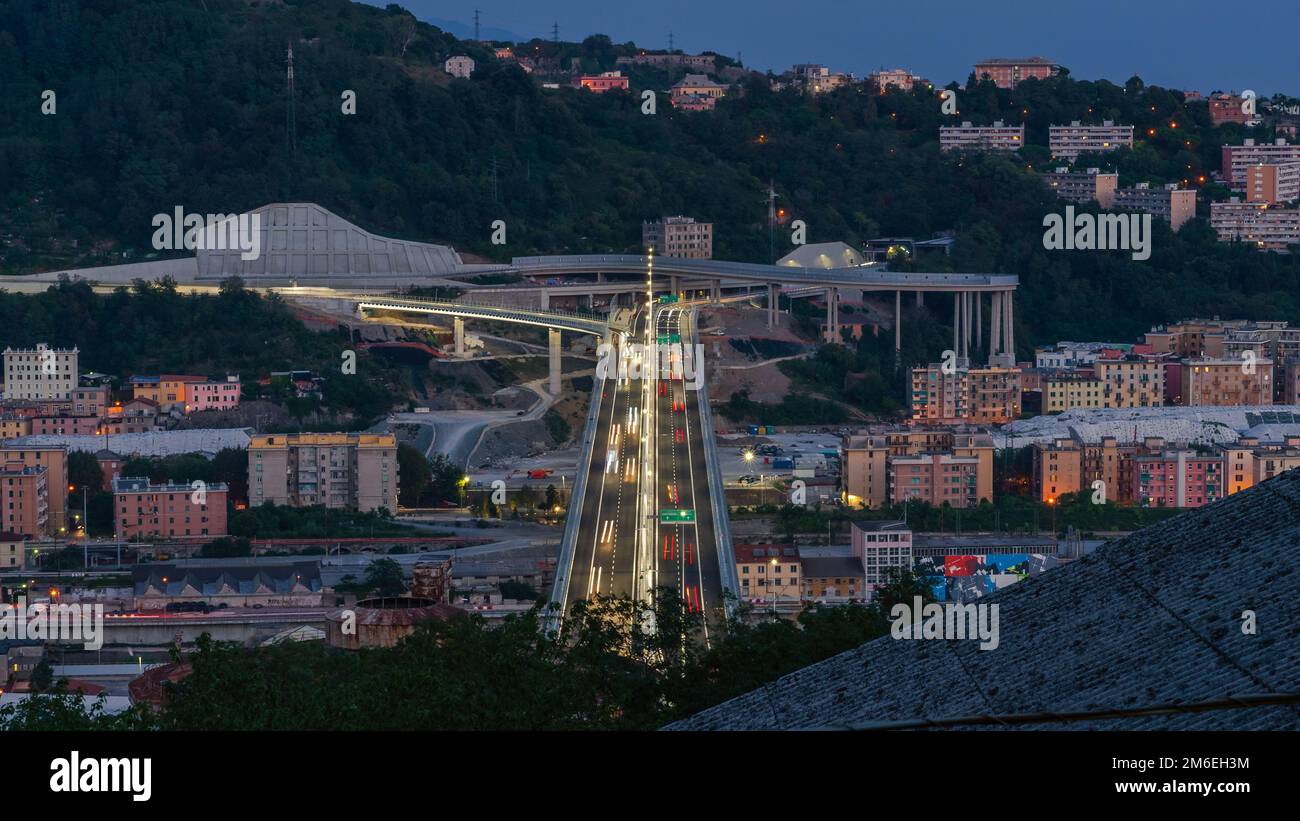 The new San Giorgio bridge in Genoa, Italy Stock Photo - Alamy