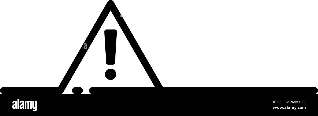Background with caution sign and copy space. Editable vector Stock ...