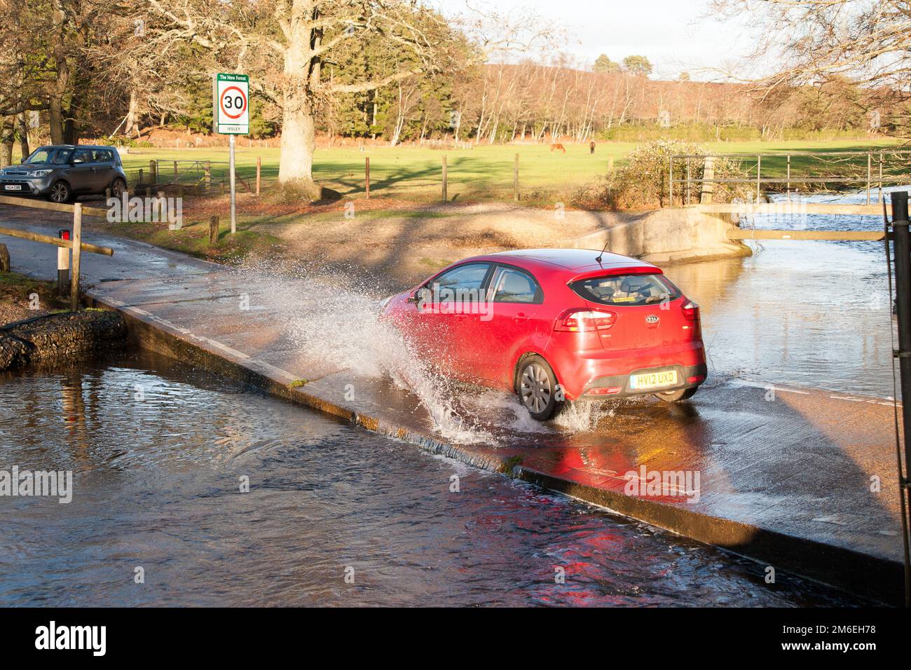 ford Dockens Water Ibsley New Forest Hampshire England UK Stock Photo ...