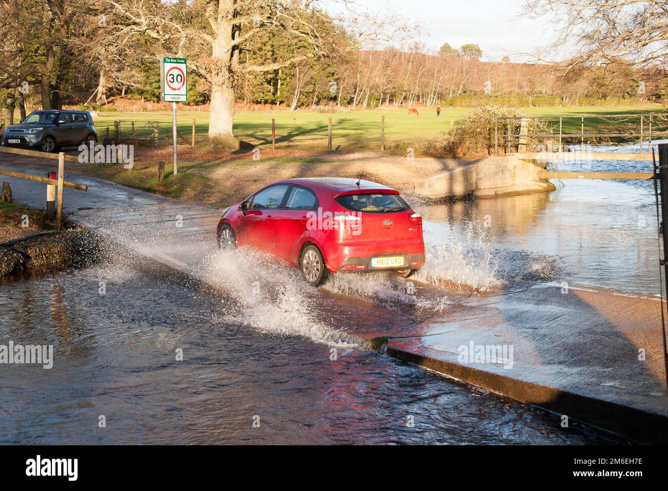 ford Dockens Water Ibsley New Forest Hampshire England UK Stock Photo ...