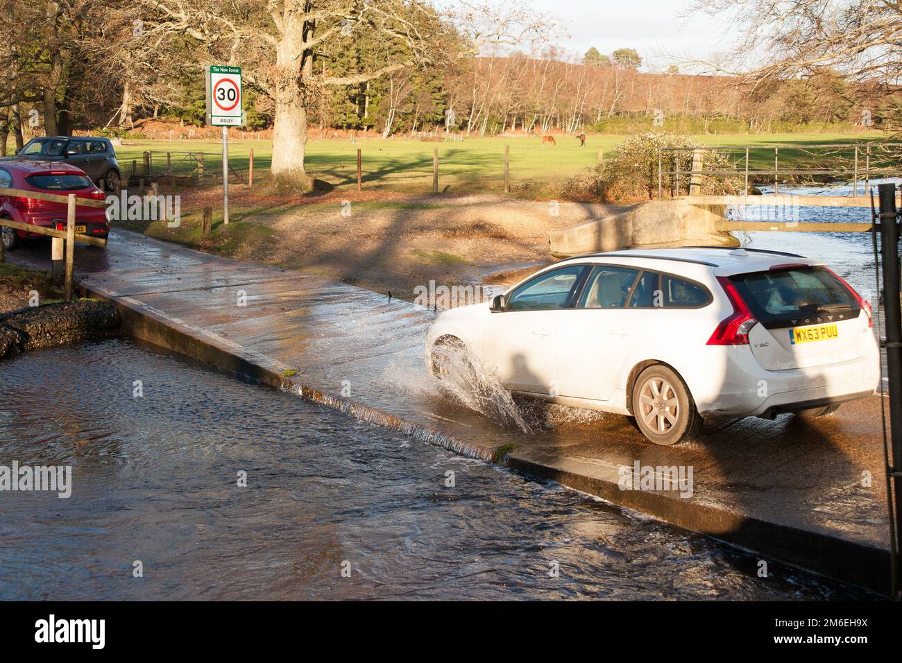 ford Dockens Water Ibsley New Forest Hampshire England UK Stock Photo ...