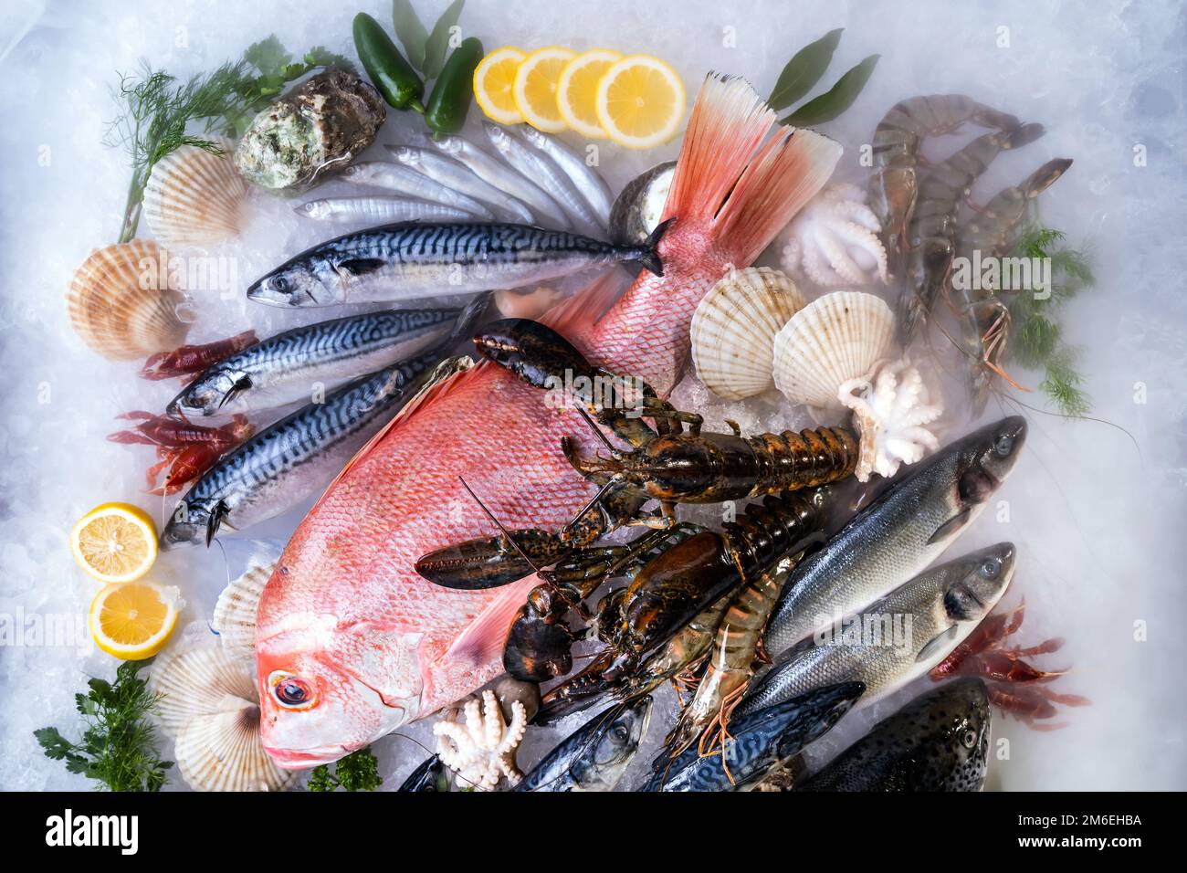 Seafood ion ice hi-res stock photography and images - Alamy