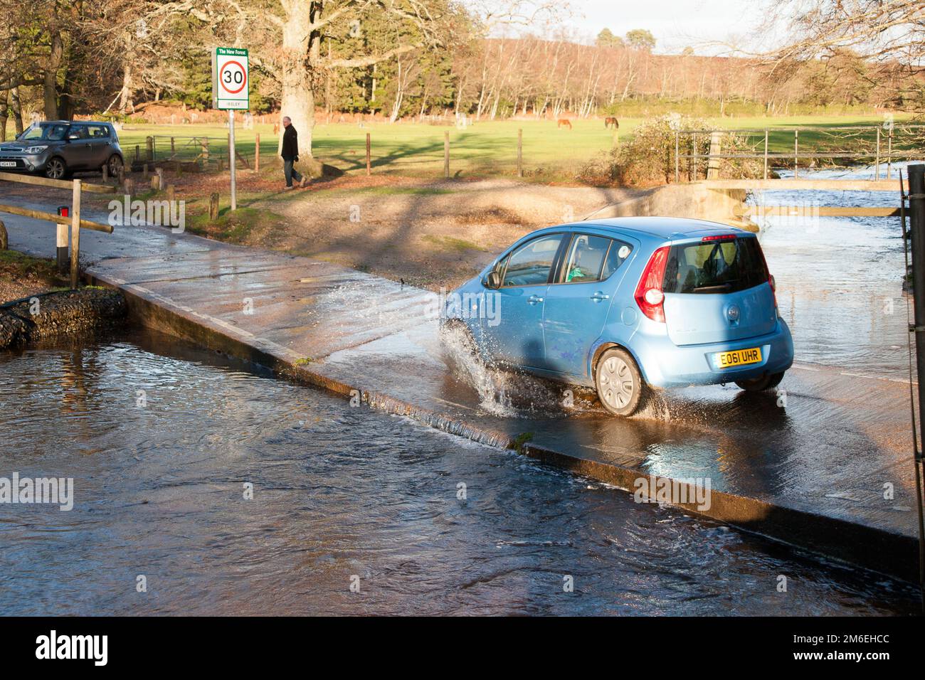 ford Dockens Water Ibsley New Forest Hampshire England UK Stock Photo ...