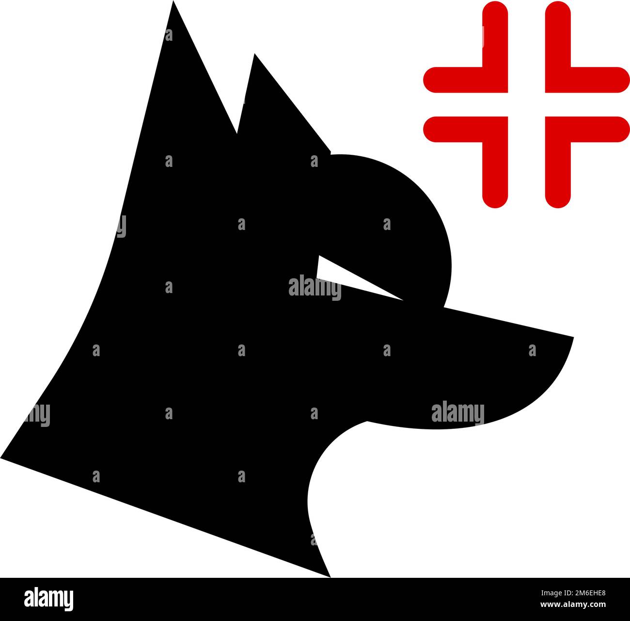 Angry dog icon. Angry animal and pet. Editable vector Stock Vector ...