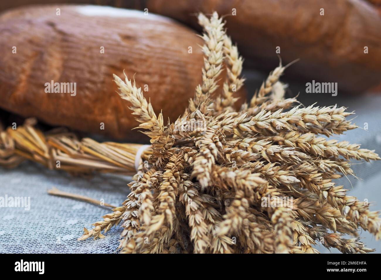 Still life with handmade pastries at farmer market Stock Photo - Alamy