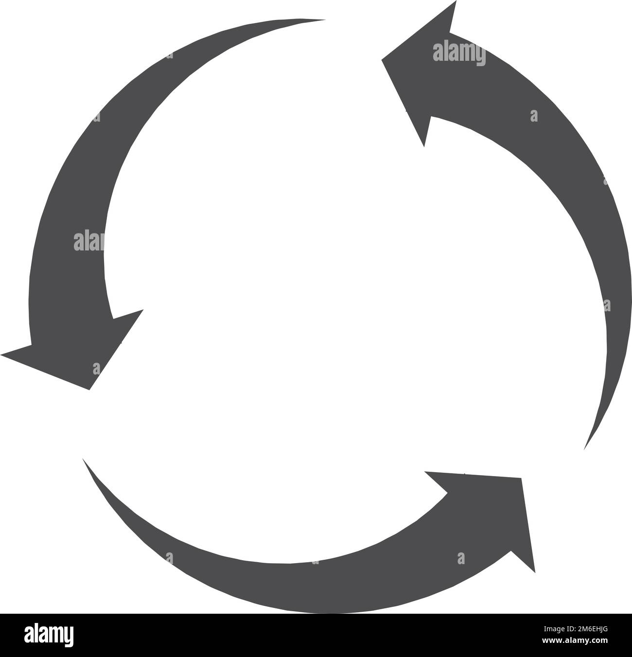 Recycle icon. Black round arrows rotate sign Stock Vector Image & Art ...