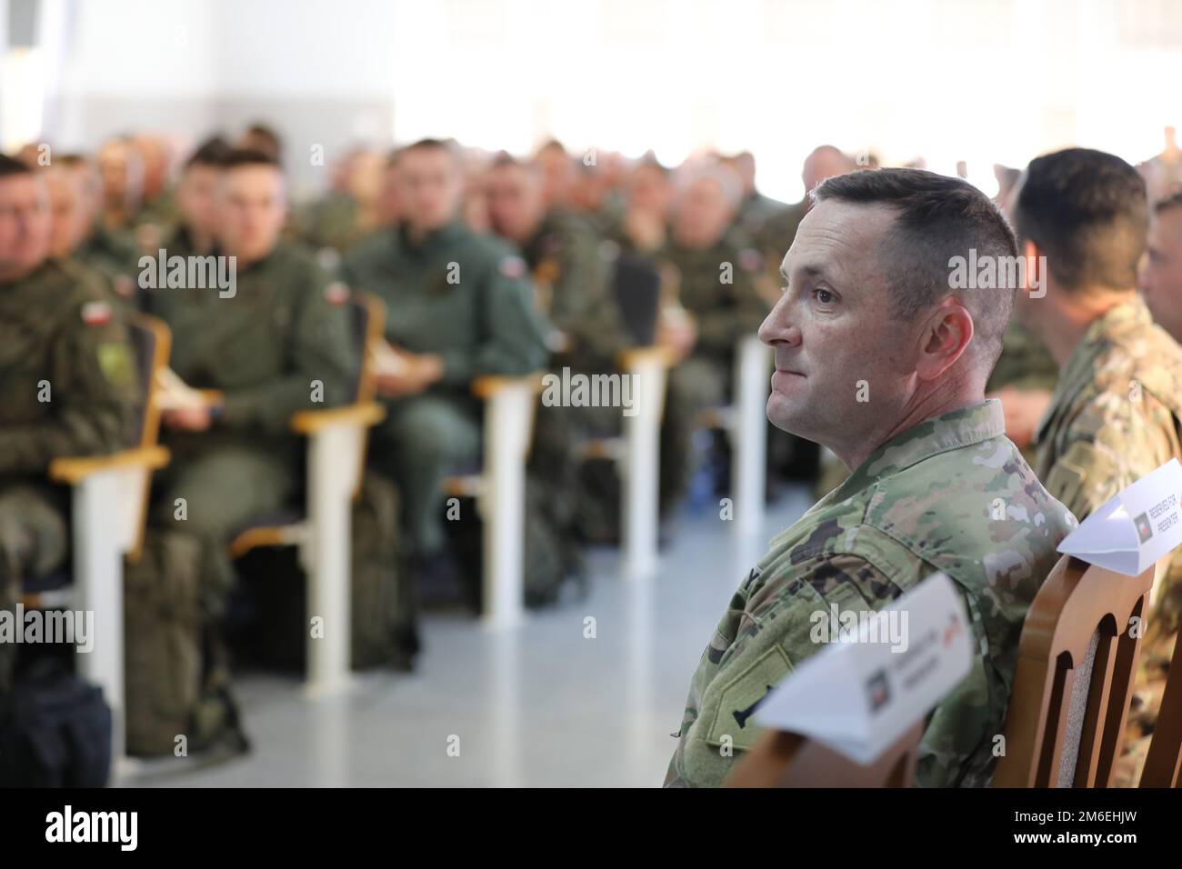 Command Sgt. Maj. Christopher Shaiko, command sergeant major of 1st Armored Brigade Combat Team ...