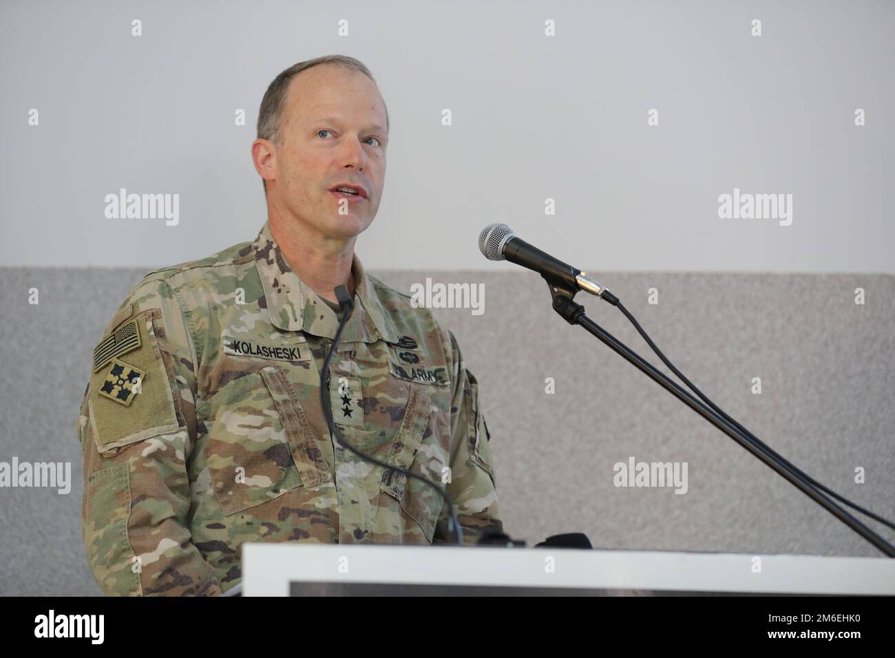 U.S. Army Lt. Gen. John S. Kolasheski, V Corps commanding general ...