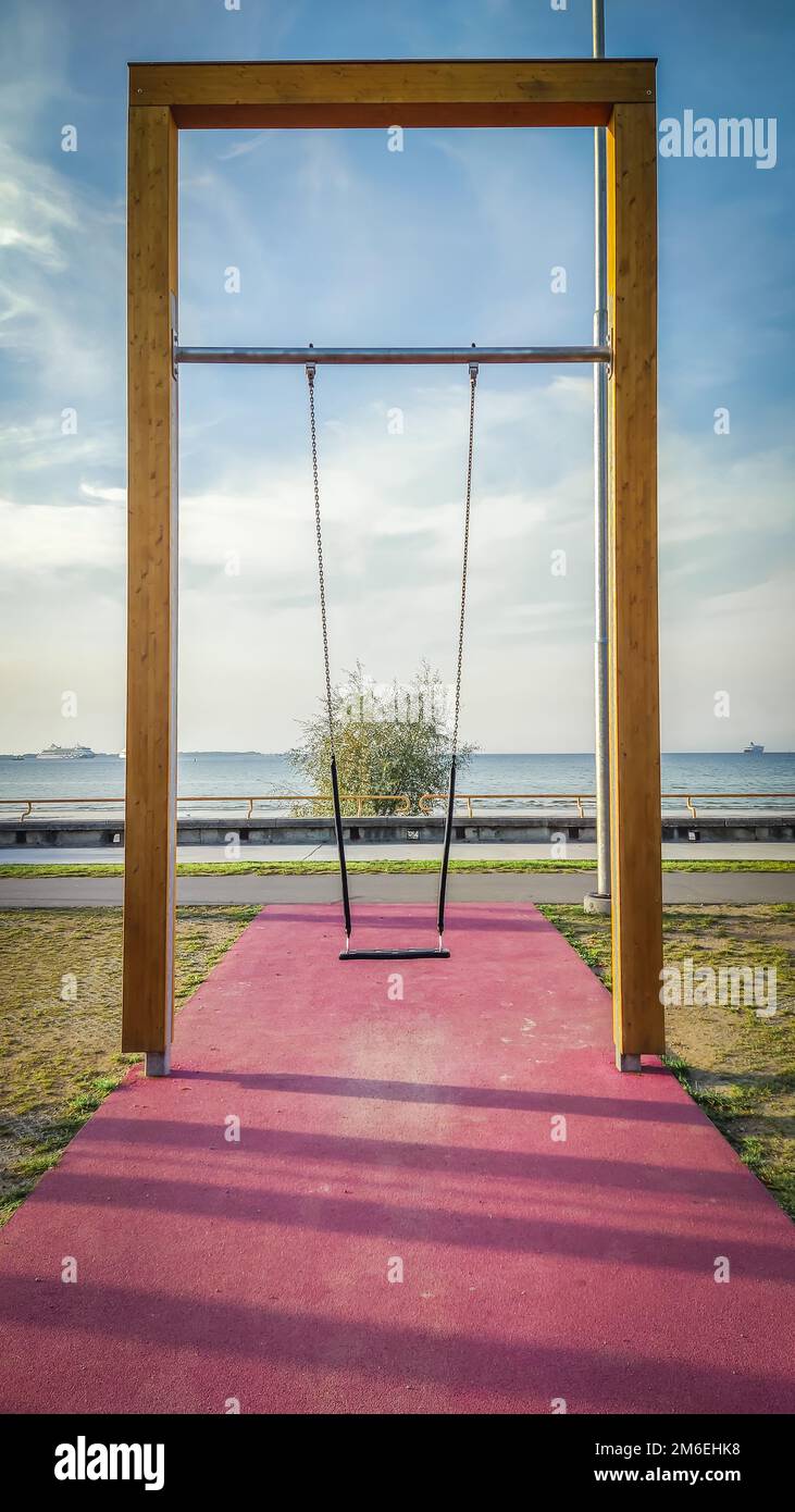 Big tree and swing hi-res stock photography and images - Alamy