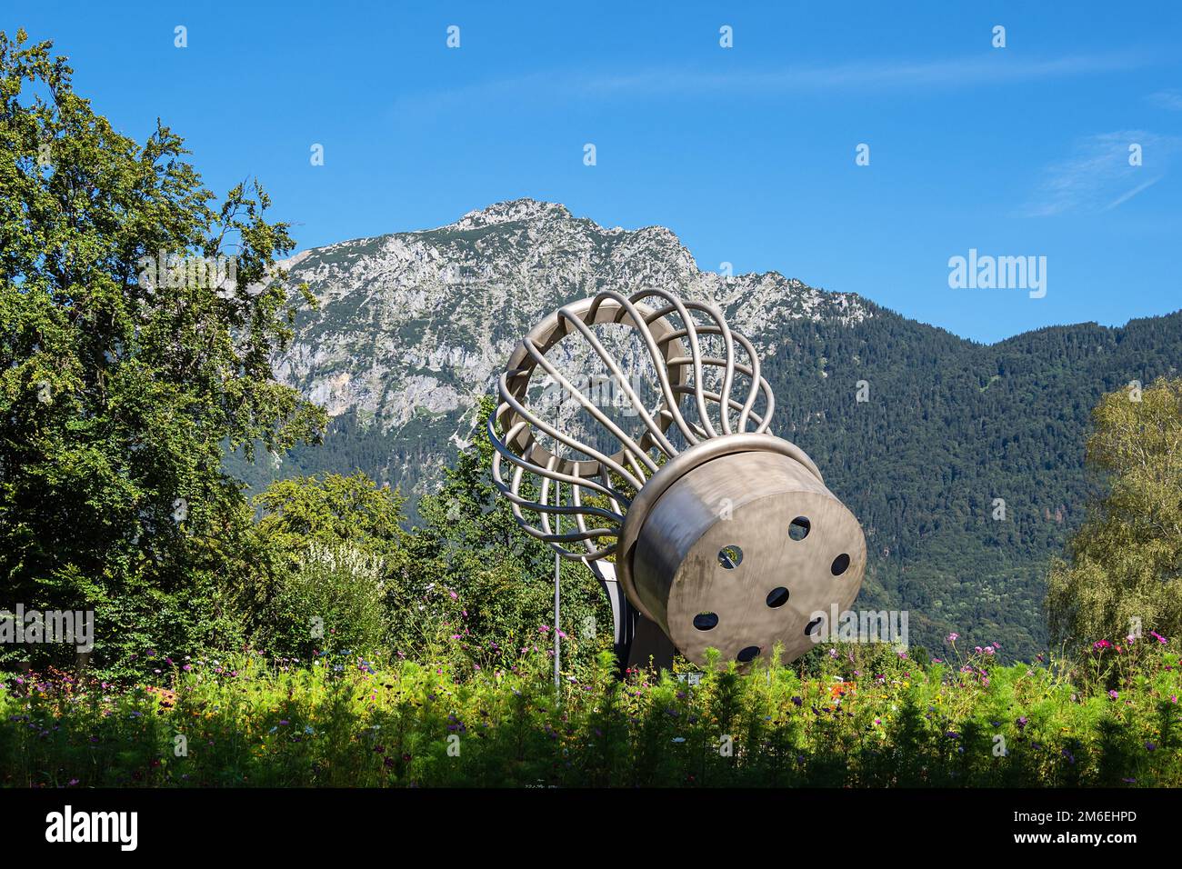 Sculpture Salt Shaker In Bad Reichenhall Stock Photo - Alamy