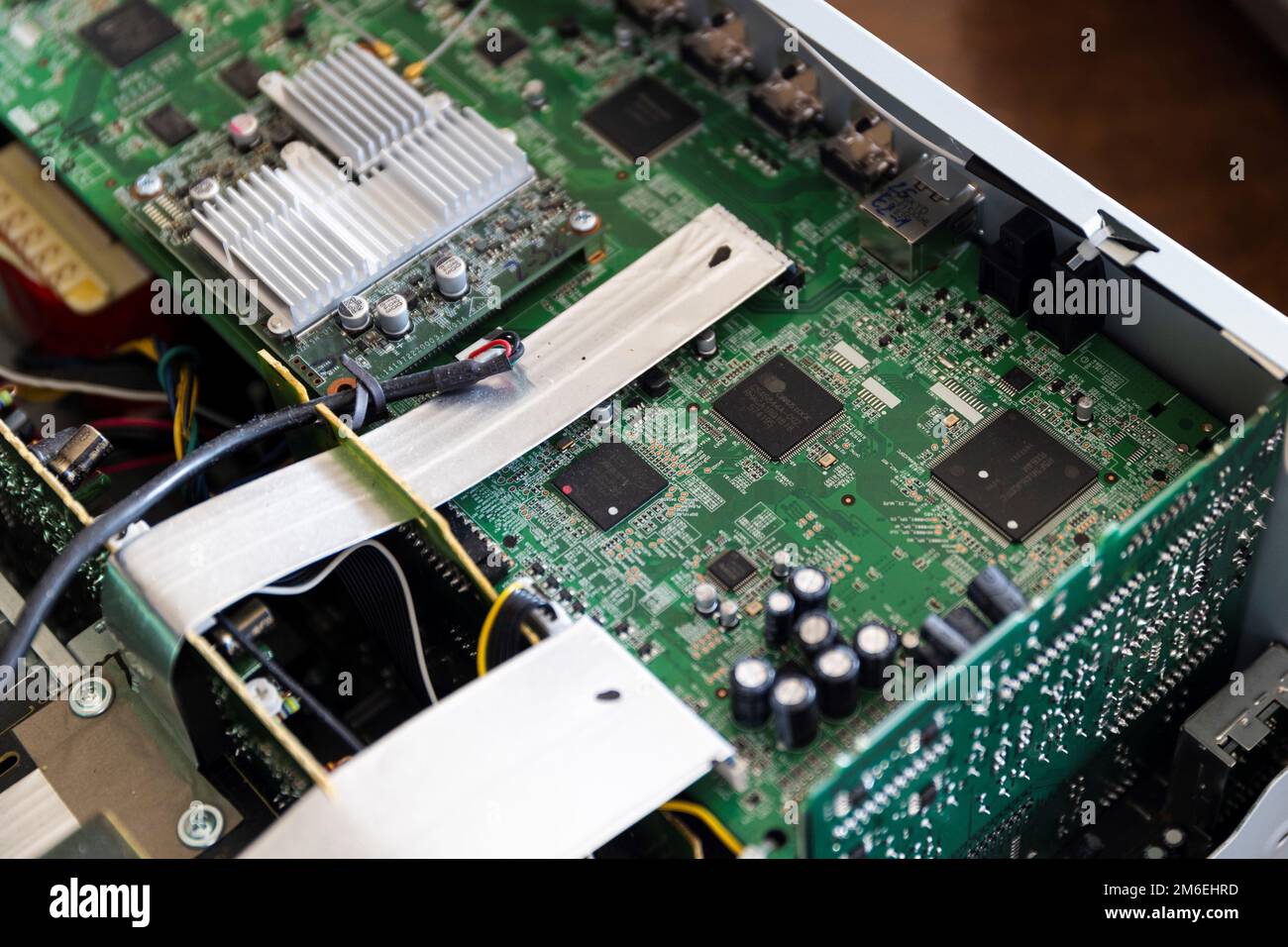 Brecht, Belgium - October 16 2022: A portrait of an open electronic ...