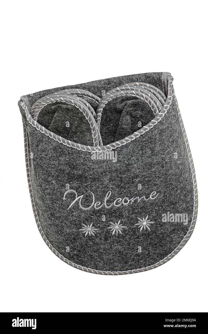 Hanging cloth shoe rack, storage for shoes and slippers Stock Photo - Alamy