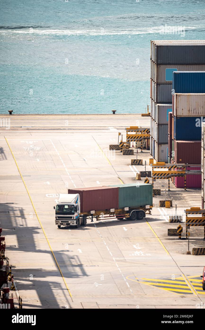 Hong Kong Port Stock Photo - Alamy