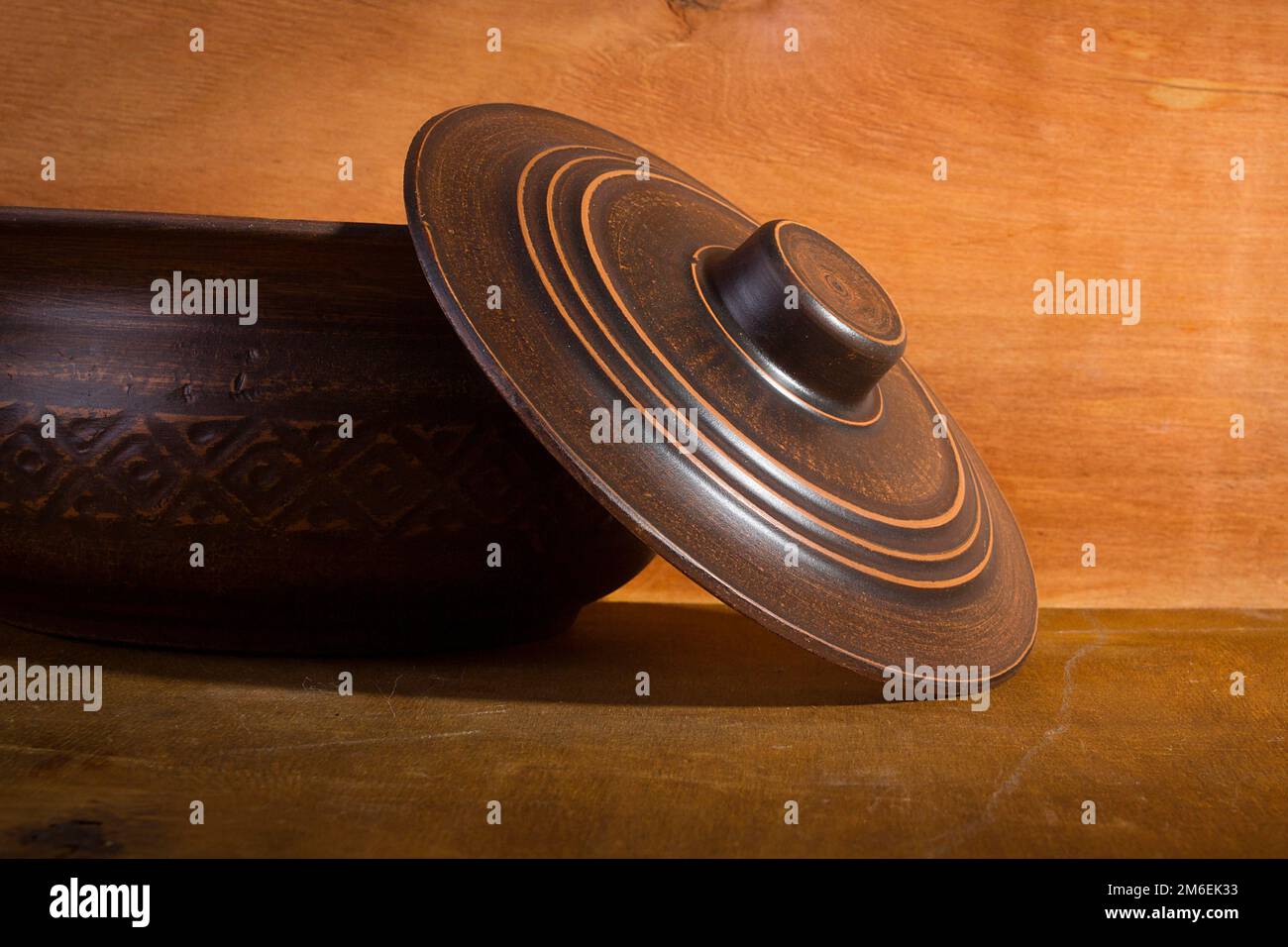 Pottery with lid Stock Photo - Alamy