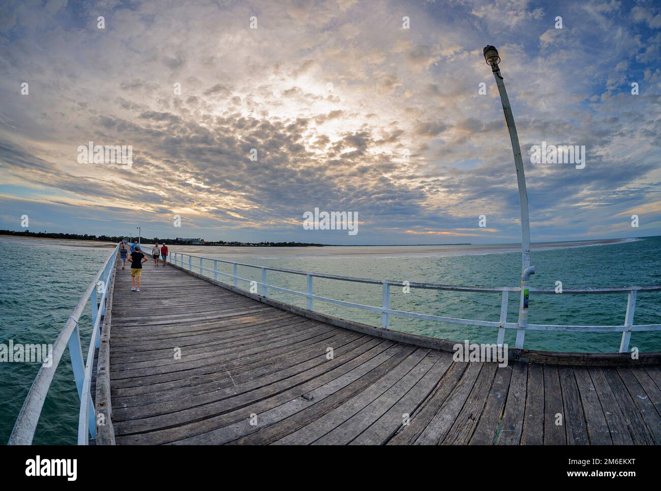 Historic Urangan pier,at dawn, Hervey Bay, Queensland, Australia Stock Photo - Alamy