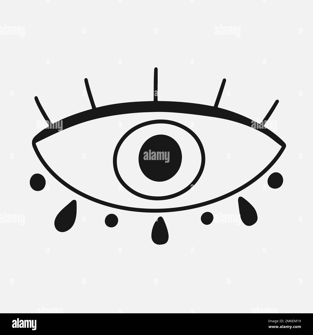 Eye doodle logo design element Stock Vector Image & Art - Alamy