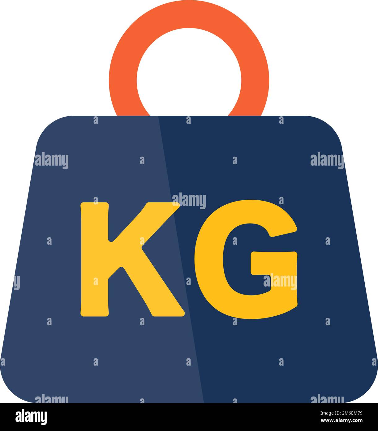 Modern kilogram icon. Weight icon. Editable vector Stock Vector Image ...