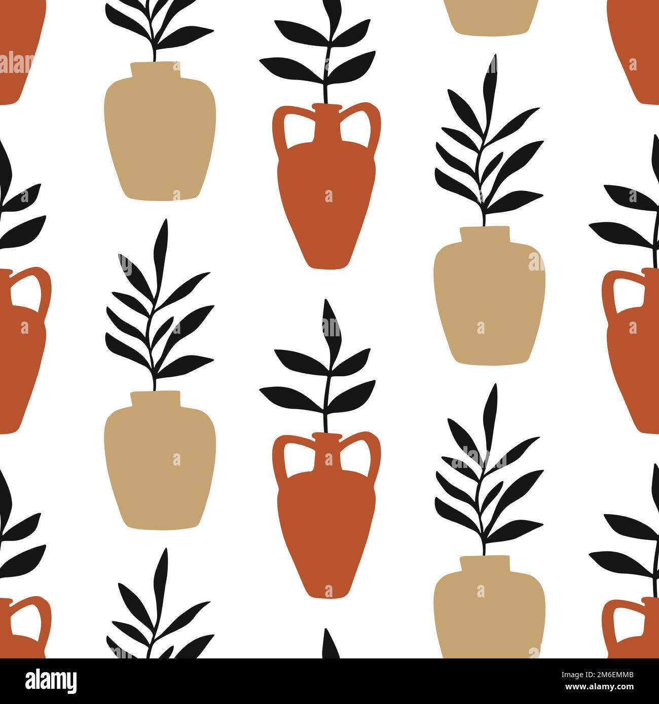 Floral minimal seamless pattern Stock Vector Image & Art - Alamy