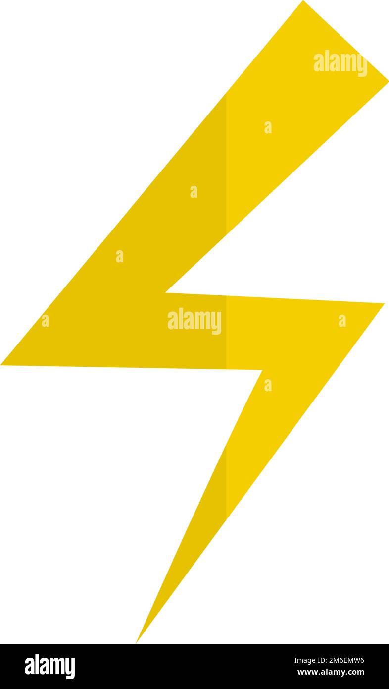 Lightning icon. Electric energy icon. Editable vector Stock Vector ...