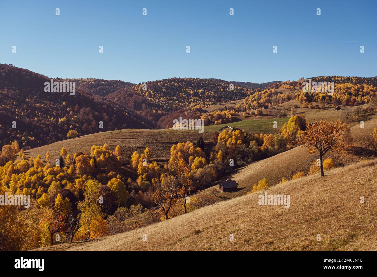 beautiful autumn landscapes in the Romanian mountains, Fantanele ...