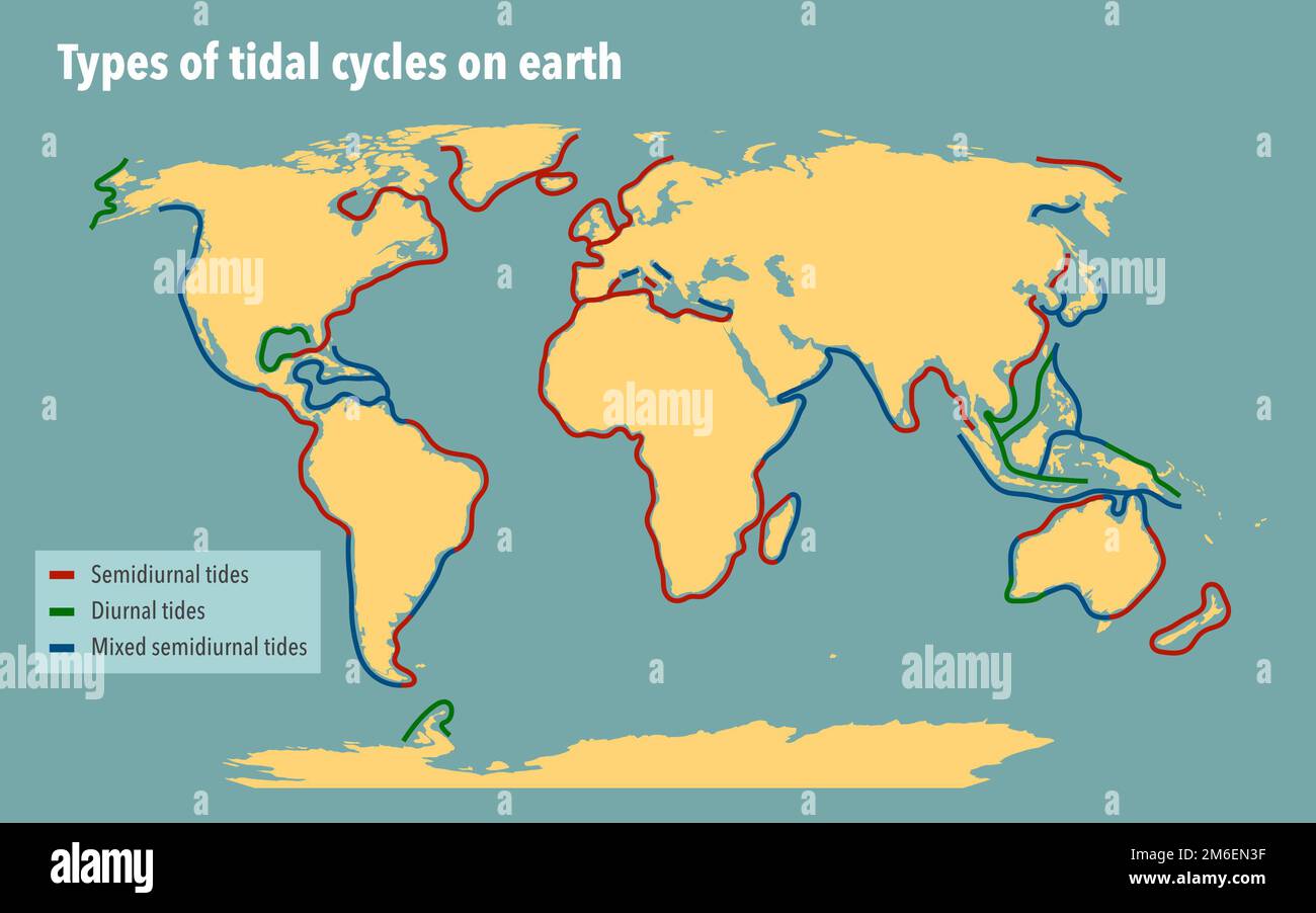 Tidal map hi-res stock photography and images - Alamy