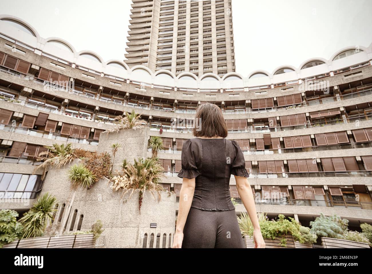 Barbican london conservatory hi-res stock photography and images - Alamy