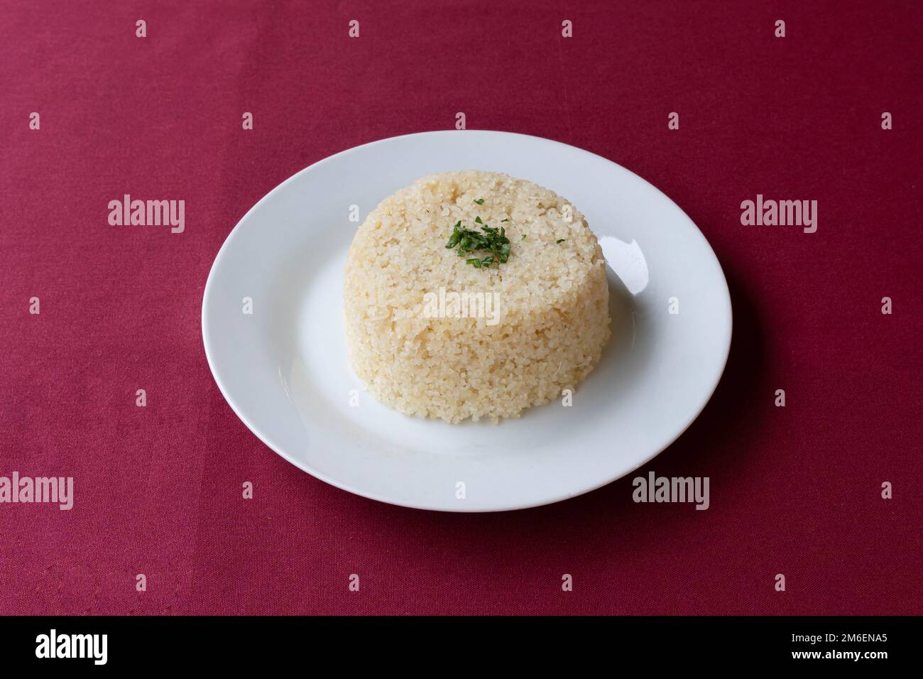 African dishe culinary Still Life. Attieke accompaniement Stock Photo ...