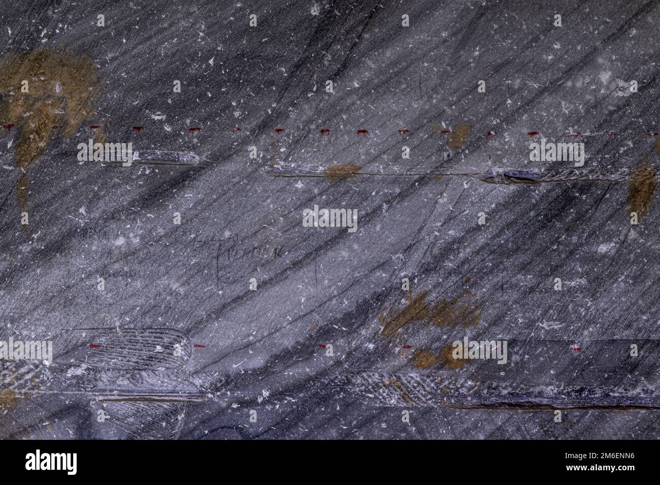 texture of natural, raw salt in an underground salt mine, Turda salt ...