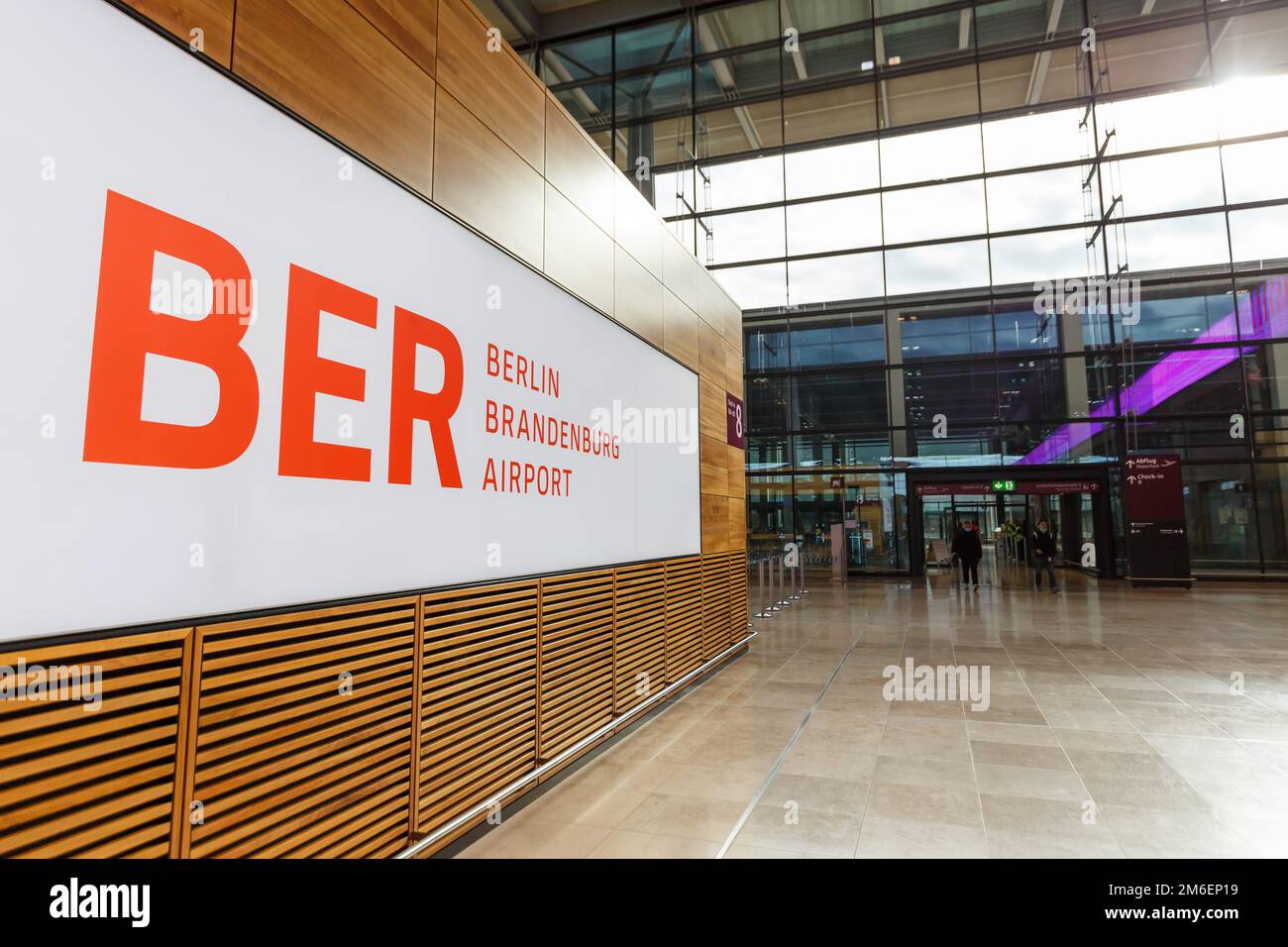 Flughafen Berlin Brandenburg BER Willy Brandt Airport Terminal 1 Stock ...